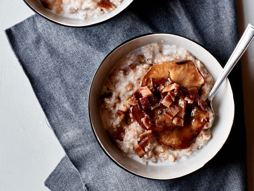 Hickory Syrup Glazed Apple & Bacon Oatmeal - Mantry Inc.