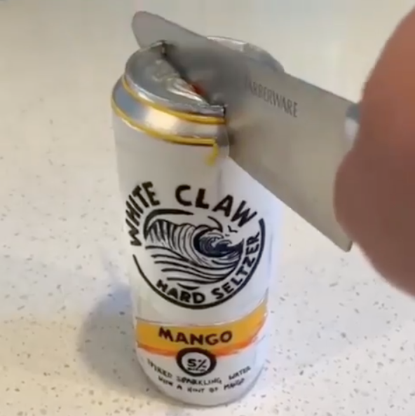 This Video Of Slicing Into A White Claw Is The Best Thing You Will Wat ...